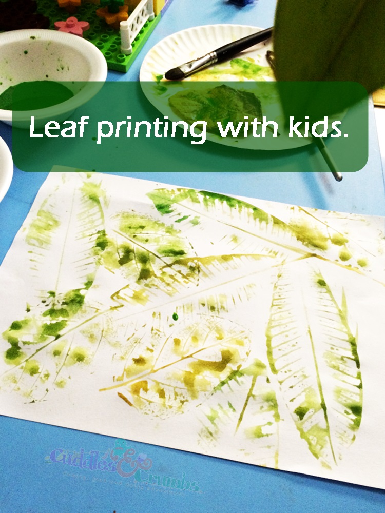 Leaf Printing | Cuddles and Crumbs