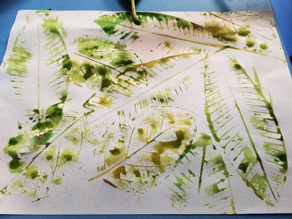 Leaf Printing | Cuddles and Crumbs