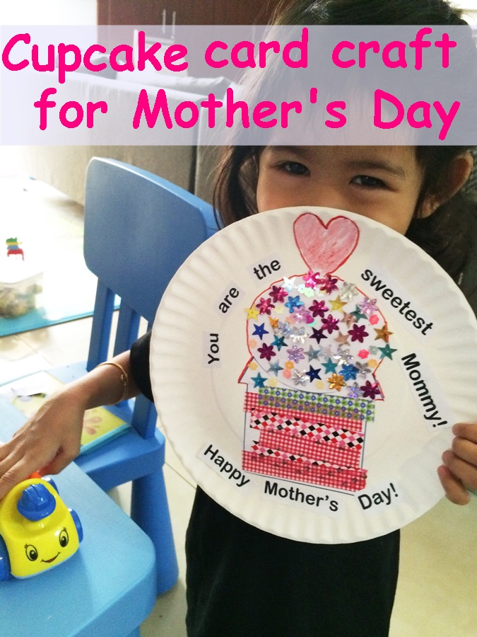 Sweetest Cupcake Craft for Mommy | Cuddles and Crumbs