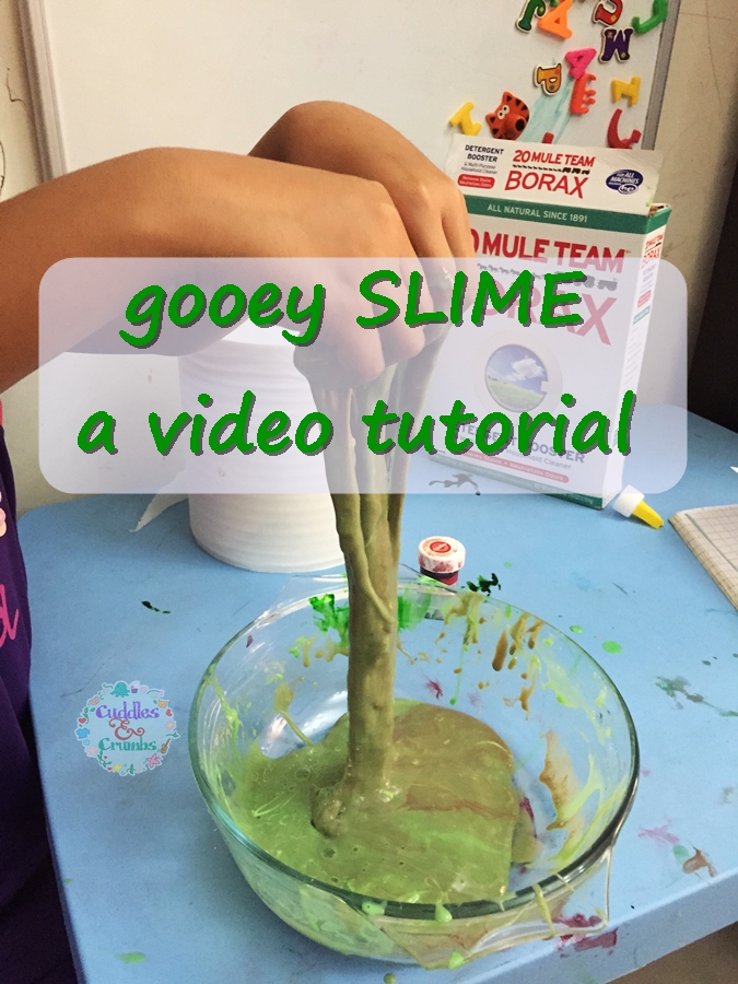 How to make slime | Cuddles and Crumbs