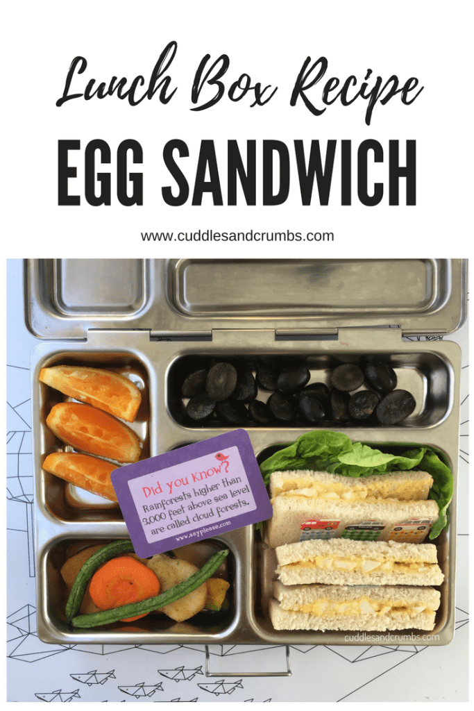 Lunch Box Recipe: Egg Sandwich | Cuddles and Crumbs